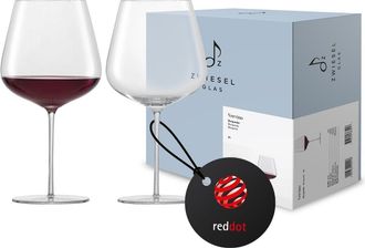 Zwiesel Glas Burgunder Rotweinglas Vervino (2-er Set), edle Burgundergl&auml;ser f&uuml;r Rotwein, sp&uuml;lmaschinenfeste Tritan-Kristallgl&auml;ser, Made in Germany (Art.-Nr. 122202