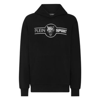 Plein Sport Hoodie Sweatshirt Chrome Scratch Edition - - Sport - Herren - Schwarzk - 2XL
