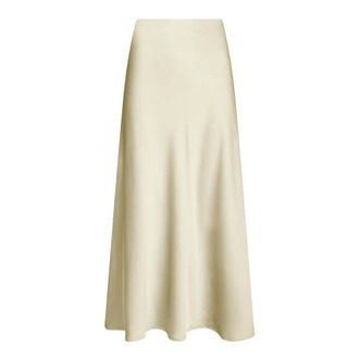 Neo Noir Satinrock - Hellgelb - - Skirts - Damen - Gelb - XL