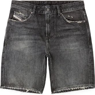 Diesel Homme, Shorts, Noir, Taille: W30 D-Fin Distressed Denim Shorts