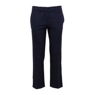 Aspesi Karierte Denimhose - - Trousers - Damen - Blau - S