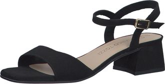 Marco Tozzi Damen Sandalen mit Absatz mit Verstellbarem Riemen Elegant, Schwarz (Schwarz), 38 EU