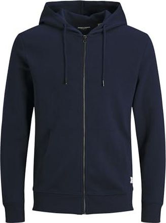 Jack & Jones Jack & Jones - Sweat &agrave; capuche pour homme - De grande taille - Avec fermeture &eacute;clair int&eacute;grale, Blazer bleu marine., XXXXXXXL