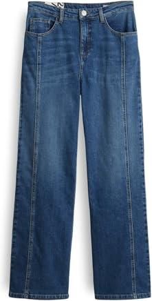 OPUS Jean large Mivy Lane pour femme en Dry Indigo Mid Rise, Bleu pierre moyenne, 40W / 31L
