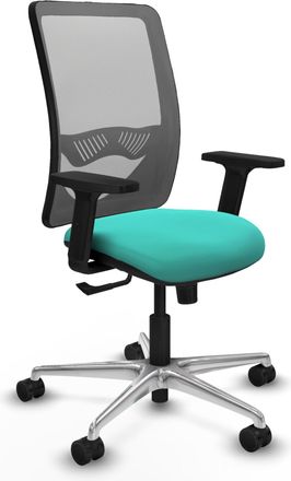 Piqueras y Crespo Zulema Economalla Stuhl mit 2D-Armen, h&ouml;henverstellbare Lendenwirbelst&uuml;tze, ausgestattet mit 3 Positionen und Schneidschaum, mit 65 mm Nylon-Rollen, G