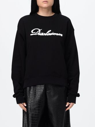 Disclaimer Relaxed-Fit Sweatshirt aus Baumwolle mit Rundhalsausschnitt und Kontrastlogo