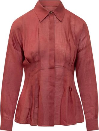 Max Mara Femme, Blouses et Chemises, Rouge, Taille: 44 FR Mstora Shirt