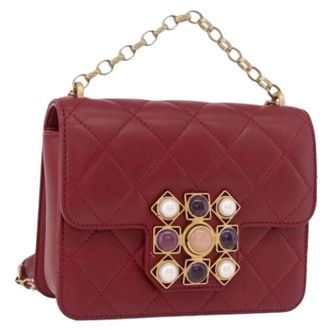 Chanel Pre-owned Sac bandouli&egrave;re vintage - Femme - Pre-owned - Rouge - Taille: ONE Size