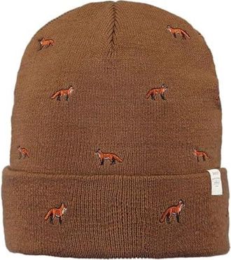 Barts Bonnet Beanie Vinston Fox Bonnet à Revers (Taille Unique - Marron)