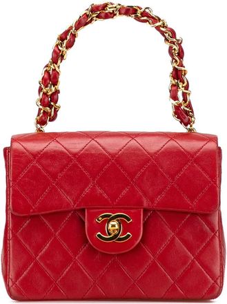 Chanel Bauchtaschen - Micro Classic Lambskin Belt Bag - Gr. ONE SIZE - in Rot - f&uuml;r Damen