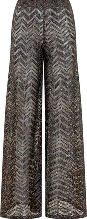 Missoni Femme, Pantalons, Brun, Taille: 42 FR Pantalons