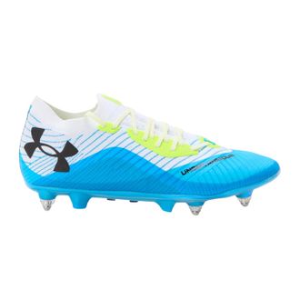 Under Armour Shadow Elite 2.0 Fu&szlig;ball-Stiefel f&uuml;r Herren (Wei&szlig;/Blau)