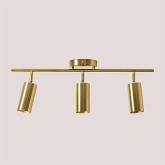 Sklum Sklum - Plafonnier en Métal Plusie Or