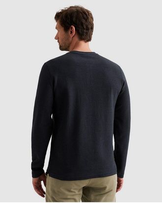 PME Legend Henleyshirt mit Logo-Badge