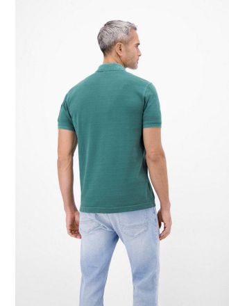 Lerros Poloshirt Poloshirt, unifarben aus gestreiftem Piqu&eacute;-Gewebe
