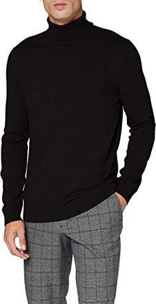 Selected SELECTED FEMME Homme Slhberg Roll Neck B Noos Maillot de surv tement, Noir, S EU