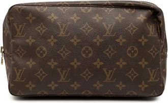 Louis Vuitton 1986 Monogram Trousse Toilette 28 clutch bag - Braun