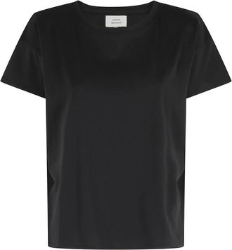 Loulou Studio Femme, Tops, Noir, Taille: 38 FR Basiluzzo LDS T-Shirt