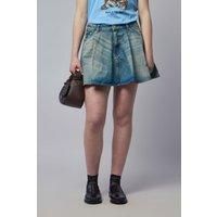 Ganni Tint Rigid Denim Mini Skirt