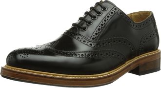 Selected SELECTED Herren Sel Brook Shoe ID Brogue Schn&uuml;rhalbschuhe, Blau (Black)