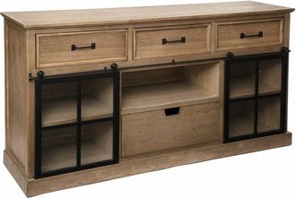 Atmosphera Atmosphera - Buffet dint&eacute;rieur 2 Portes 4 Tiroirs Danik