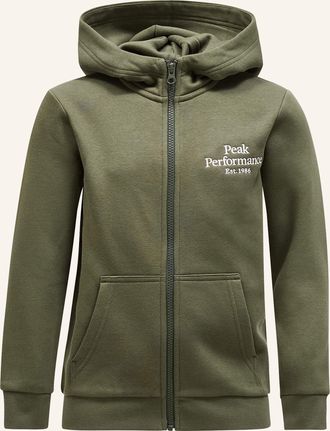 Peak Performance Jr Original Zip Hood Kapuzensweatshirtjacke gruen