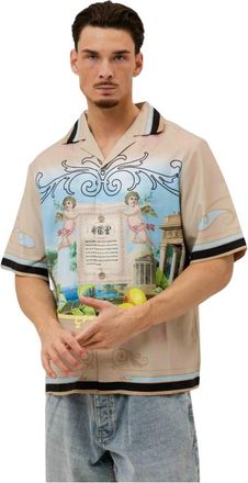 Off the Pitch Homme, Chemises, Multicolore, Taille: XL Paradise Satin Shirt