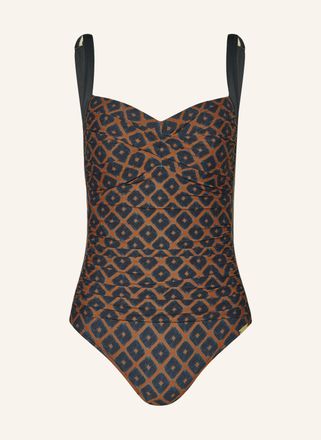 Charmline Charmline Shape-Badeanzug Tobacco Fields schwarz