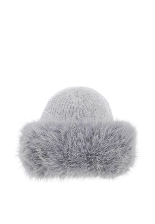 Queen Helena Winterm&uuml;tzen mit Weichem Fell Zehe f&uuml;r Damen CP07 grau, One Size