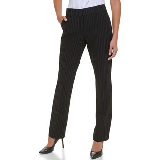 Tommy Hilfiger Sutton Damen-Hose, Business-Casual-Outfit, Schwarz/Elfenbein, 40