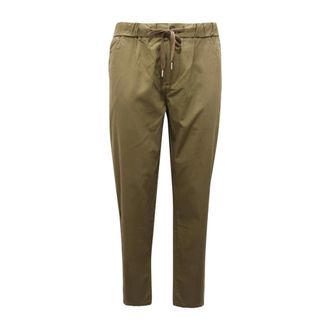 Sun 68 Dunkle Milit&auml;r Hose mit Kordelzug Einfarbig - - Trousers - Herren - Gr&uuml;n - M