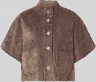 Monari Regular Fit Jacke aus Kunstfell