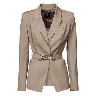 Guess G&uuml;rteljacke mit Logo-Schnalle - - Jackets - Damen - Beige - XL