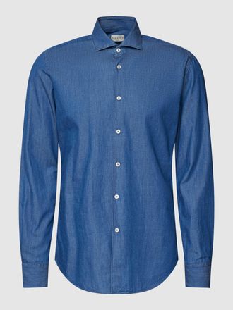 Xacus Regular Fit Businesshemd aus Uni Struktur
