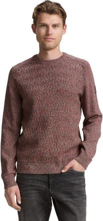 Tom Tailor Strickpullover mit Logo Stickerei am Arm