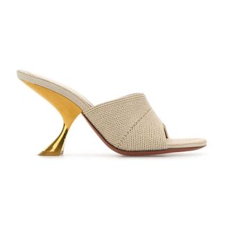 Amina Muaddi Damen, Schuhe, Beige, 38 1/2 EUGr&ouml;&szlig;e