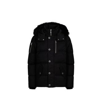 Moose Knuckles Parka droite &agrave; capuche en coton m&eacute;lang&eacute;
