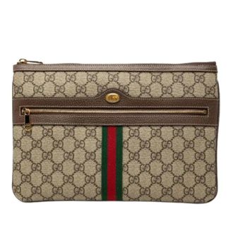 Gucci Sac pochette Pre-owned - Femme - Pre-owned - Beige - Taille: ONE Size