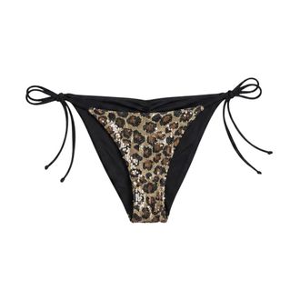 Beach Bunny Bas du bikini Shiloh &agrave; paillettes - Femme - Maillots de bain - Brun - Taille: 36 FR