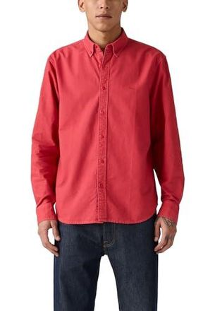 Levi's Homme Chemise col boutonn&eacute; Authentic Javi Jalapeno Garment Dye Reds XL