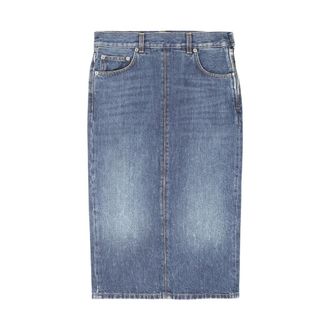 Haikure Kim Midi Jeansrock - - Skirts - Damen - Blau - W25