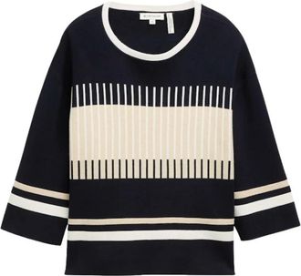 Tom Tailor Damen, Strickwaren, Blau, MGr&ouml;&szlig;e