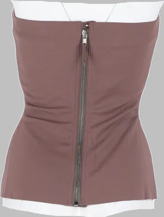 Rick Owens Womens Wool Bustier Top Purple New Tops