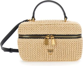 Pinko Pinko, Femme, Sacs, Beige, Taille: ONE Size Vanity Soft Mini Rafia