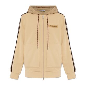 Moncler Sweatshirt mit Logo-Patch - - Sweatshirts & Hoodies - Herren - Beige - XL