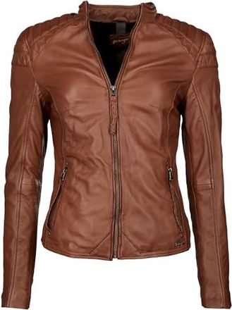 Maze Brightwater Veste en cuir pour femme, cognac, M