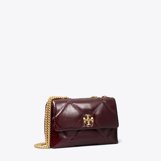 Tory Burch Damen Kleine Kira Schultertasche in Vintage-Optik mit Rautensteppung