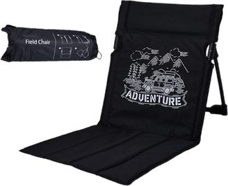 Generico Strandstuhl - Vielseitiger Klappstuhl für den Boden | tragbare Strandstühle für Camping, Wanderstuhl, Klappstuhl, Schulterrucksack