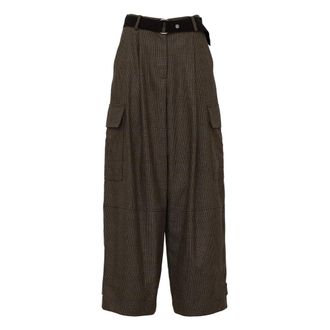 P.A.R.O.S.H. Riley Weite Hose - - Trousers - Damen - Braun - S