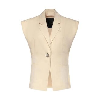 Pinko Floella Giacca Frisottino - - Jackets - Damen - Beige - L
